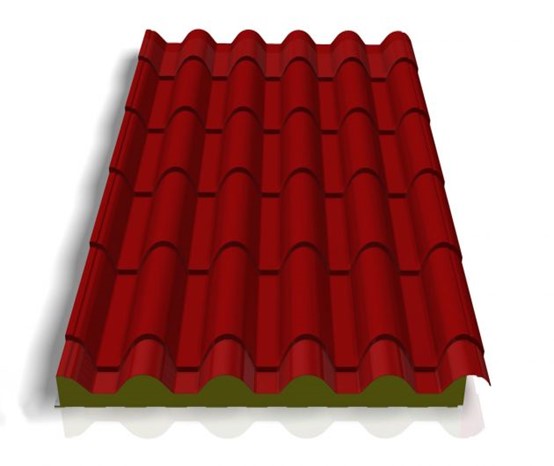 Πάνελ Ρωμαϊκό Κεραμίδι Πολυουρεθάνης - Scarto Panels